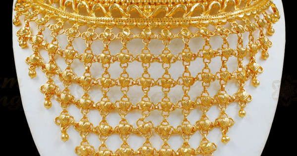 Grand Net Type One Gram Gold Necklace Designs Bridal Collection Buy ...