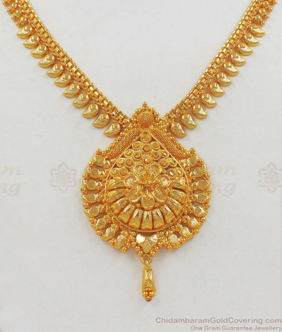 Attractive Kerala Elakkathali Choker Necklace Bridal Jewelry NCKN1074