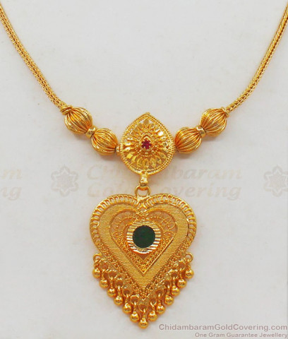 South Indian Traditional Kerala Pattern Mullai Trendy Designed Gold ...