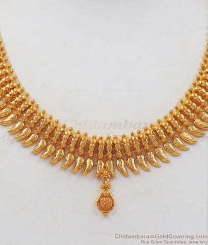 Attractive Kerala Elakkathali Choker Necklace Bridal Jewelry NCKN1074