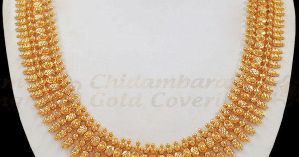 Trending Kerala Mullaipoo Design Gold Plated Necklace NCKN2391