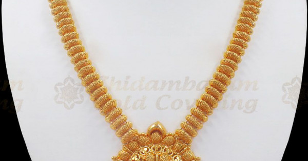 Elevate Your Style With Stunning One Gram Gold Necklace Ruby Stone NCKN2526