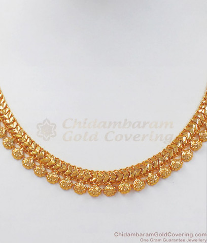 South Indian Traditional Kerala Pattern Mullai Trendy Designed Gold ...