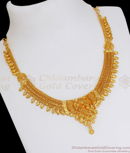 Traditional Calcutta Design Gold Necklace Jewelry Buy Online NCKN1917