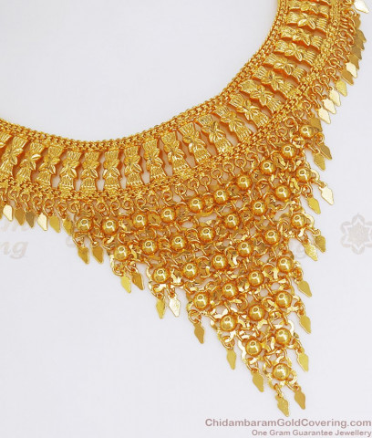 South Indian Traditional Kerala Pattern Mullai Trendy Designed Gold ...