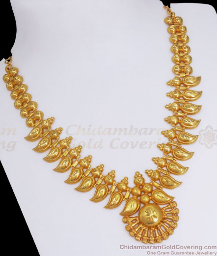 Buy Online Kolkata Model Gold Necklace Floral Design NCKN2560