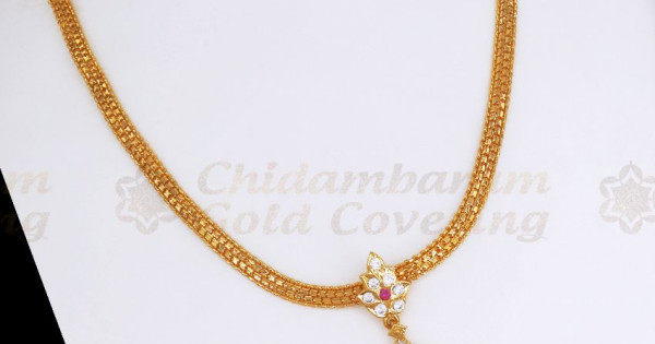 First Quality 5 Metal Impon Necklace Pirai Design NCKN2704