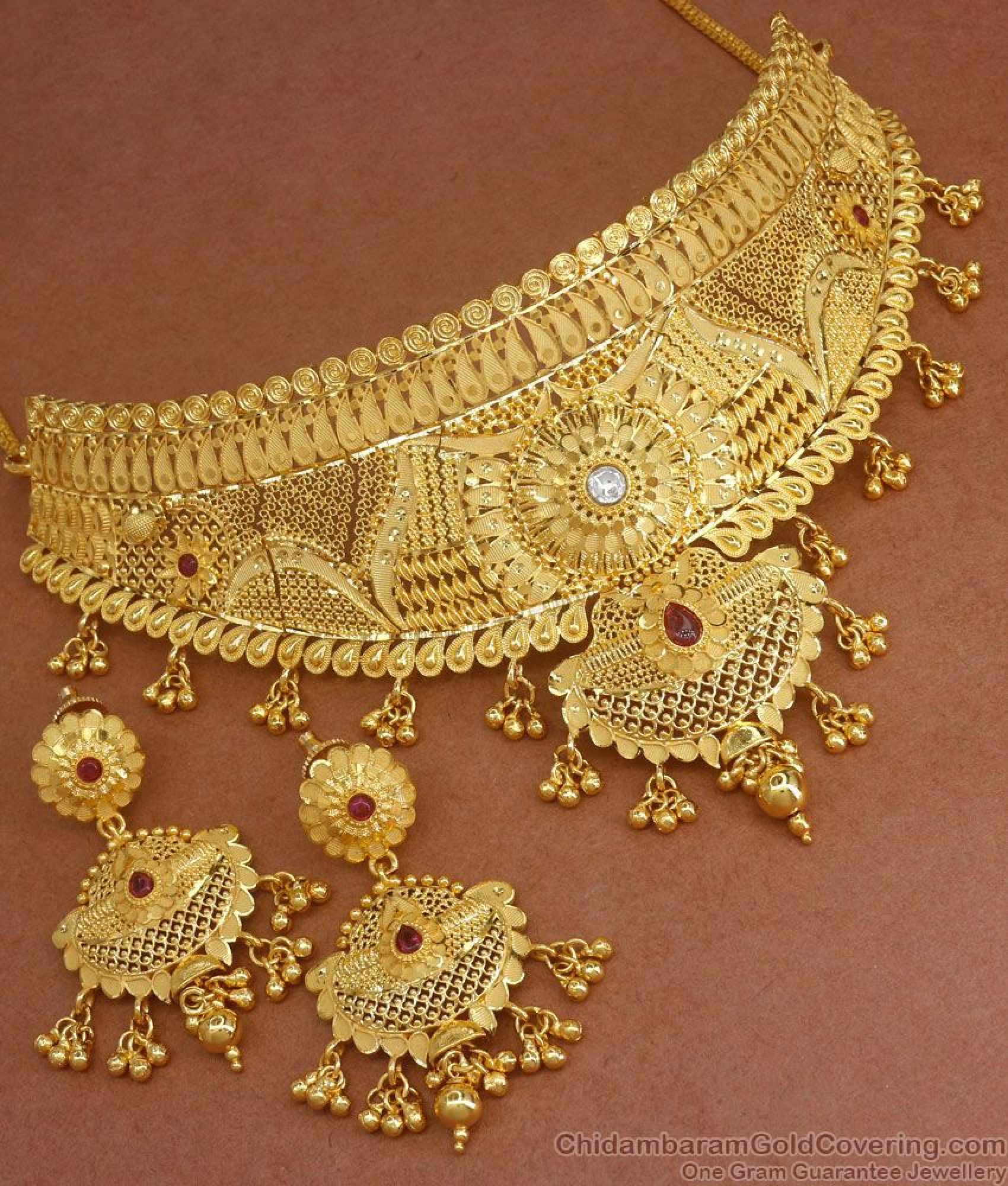 Jodha Akbar Choker Two Gram Gold Grand Choker Necklace Bridal ...