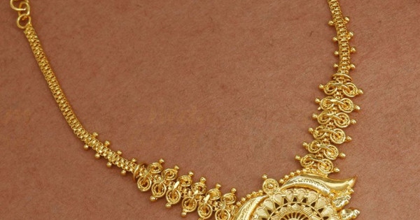 Real Kolkata Gold Necklace Bridal Jewelry For Womens NCKN2912
