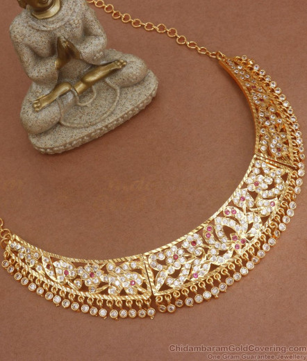 Attractive Kerala Elakkathali Choker Necklace Bridal Jewelry NCKN1074