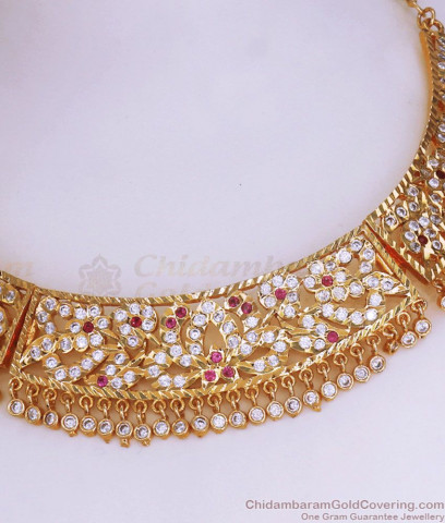 Attractive Kerala Elakkathali Choker Necklace Bridal Jewelry NCKN1074
