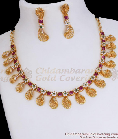 High Quality Gold Necklace Imitation Jewelry Bridal Design NCKN3270