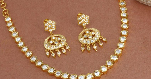 Pure Impon Full White Stone Attigai Grand Bridal Collections NCKN3156