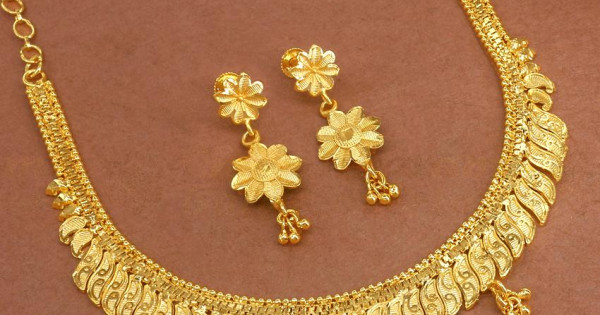 Latest Bridal 2 Gram Gold Choker Necklace Collections Shop Online NCKN3189