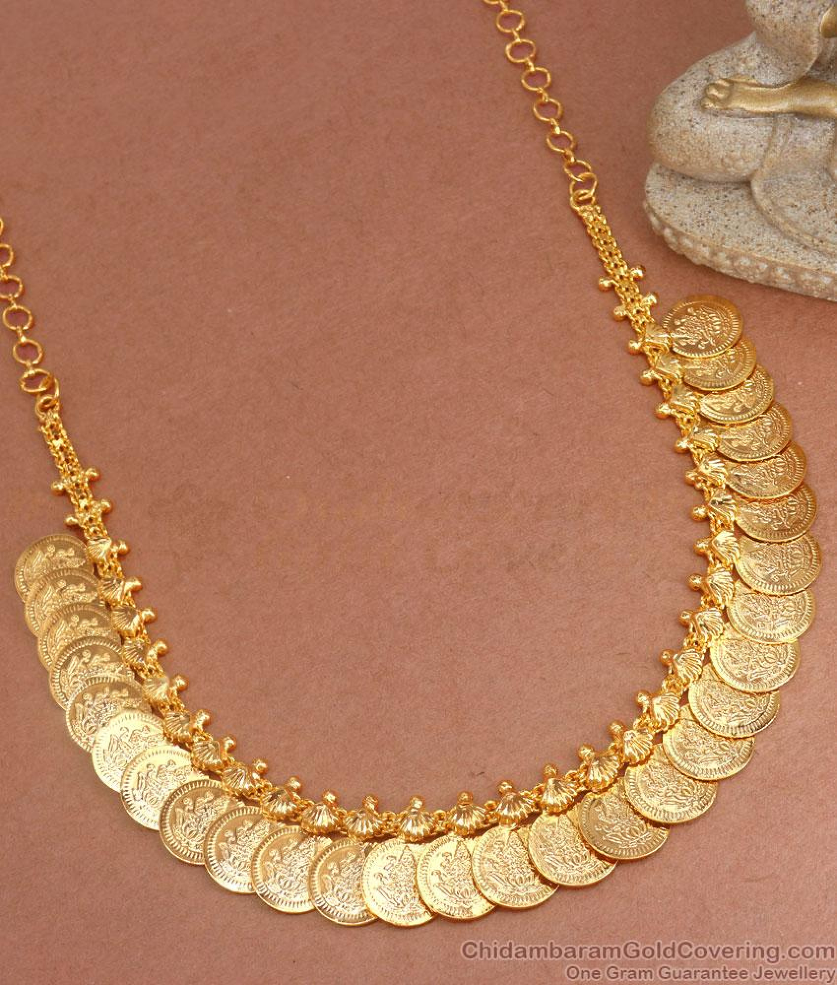 Traditional Big Lakshmi Coin Gold Necklace Occasional Wear Designs NCKN3204