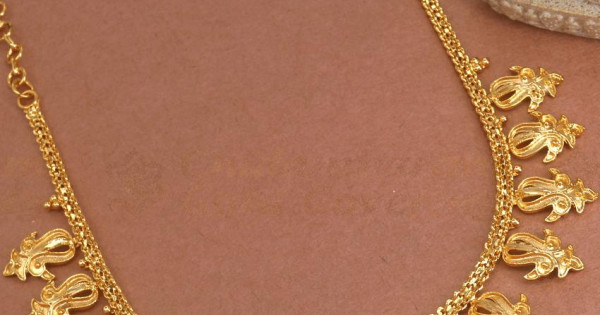 Latest Gold Plated Necklace Peacock Designs NCKN3215