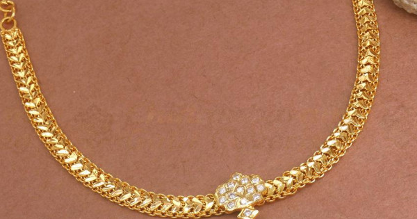 Real Gold Pattern Necklace Impon Jewellery Set NCKN3217