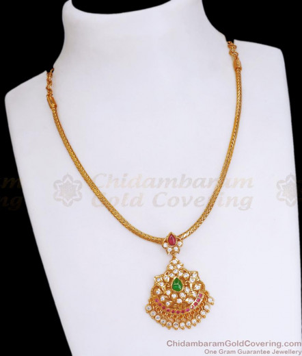 Multi Stone Gold Necklace Impon Jewellery Collections NCKN3222