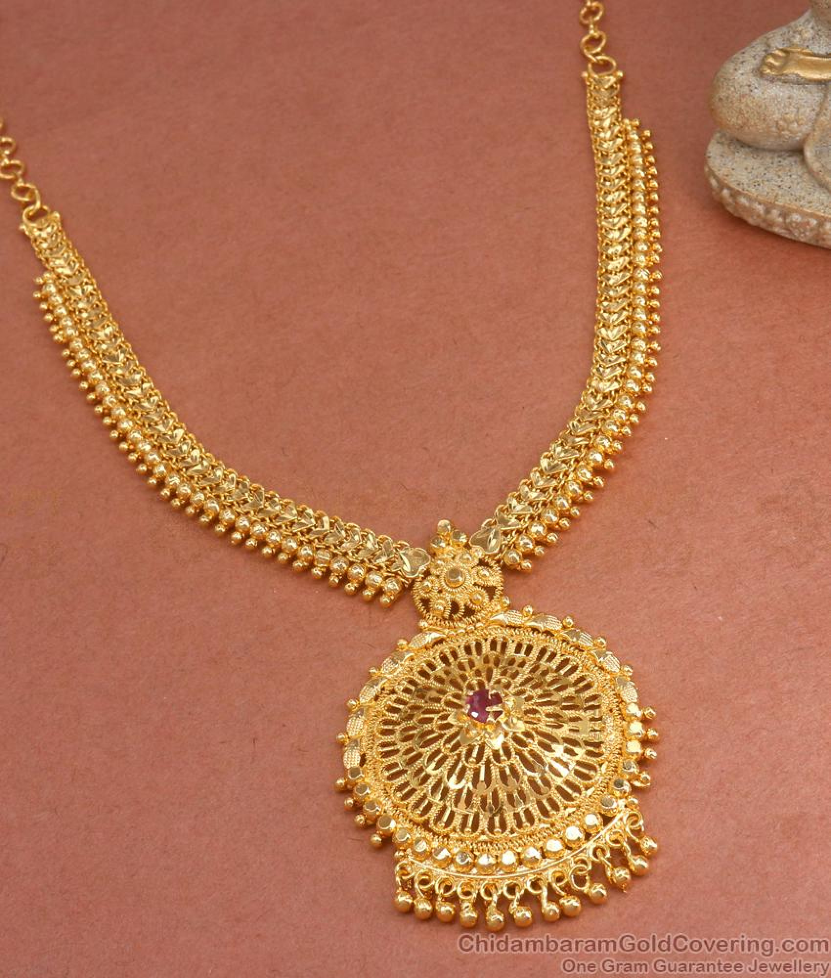 Grand Bridal Look One Gram Gold Chain Necklace Women NCKN3259