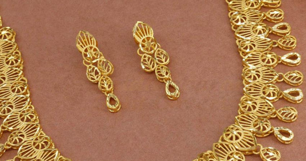 Grand Arabic Gold Necklace Turkish Wedding Design NCKN3339