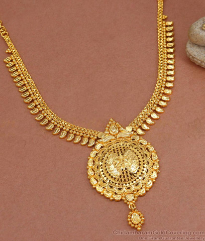 One Gram Gold Kerala Necklace Bridal Collections NCKN3076