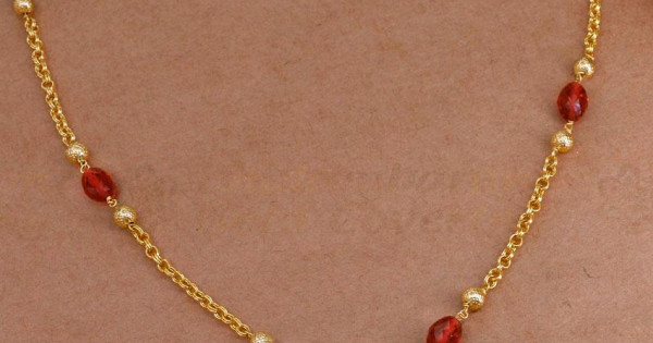 Stylish Jaipuri Red Stone Gold Plated Necklace Design Online NCKN3684