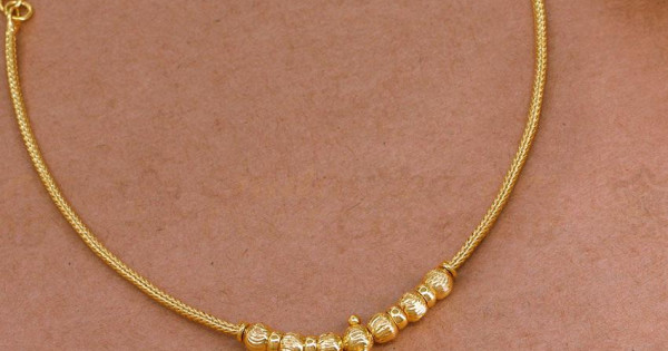 Simple Gold Design Necklace Light Weight Collections NCKN3795