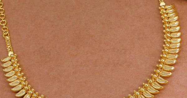 Plain One Gram Gold Necklace Manga Malai Design At Affordable Price ...