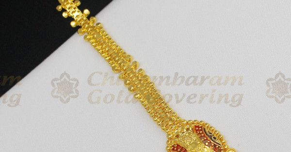 Charming Nethichutti New Mang Patti Enamel Forming Design NCHT42