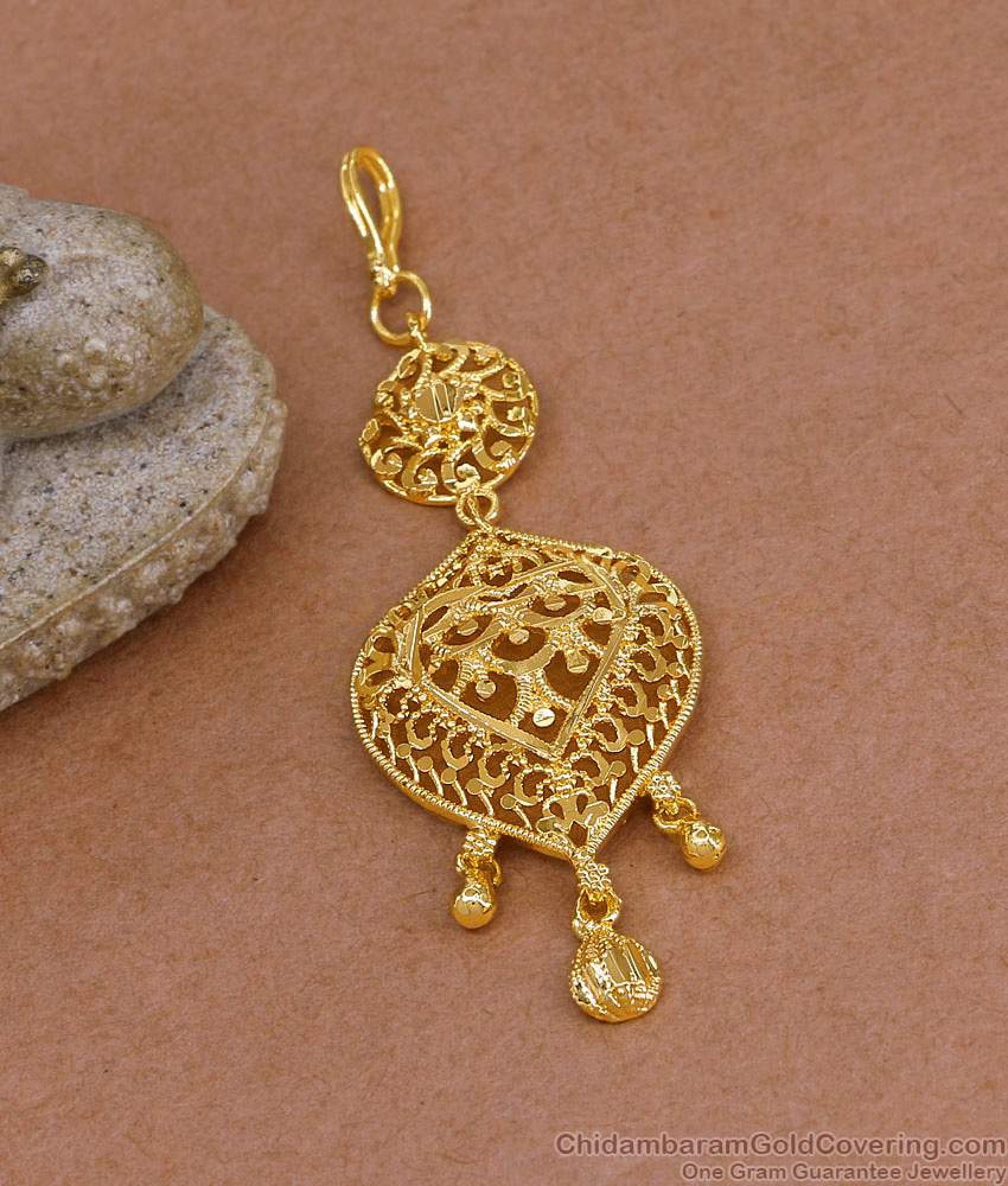 Latest Micro Gold Plated Short Maang Tikka Designs For Women NCHT469