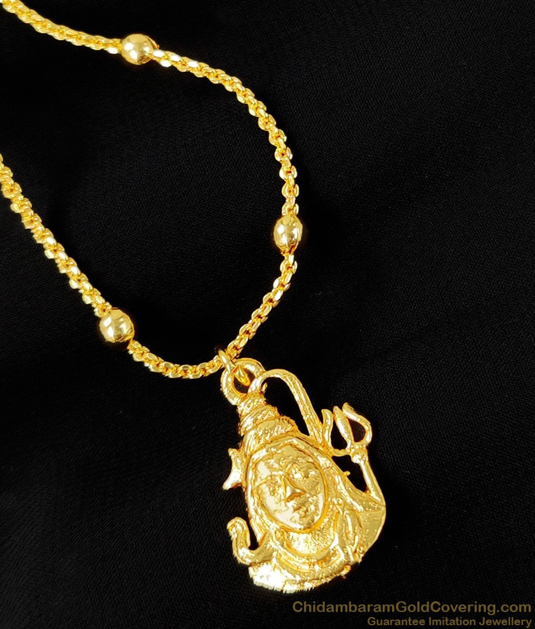 24kt Gold Plated Religious Pendant for Boys Daily Use