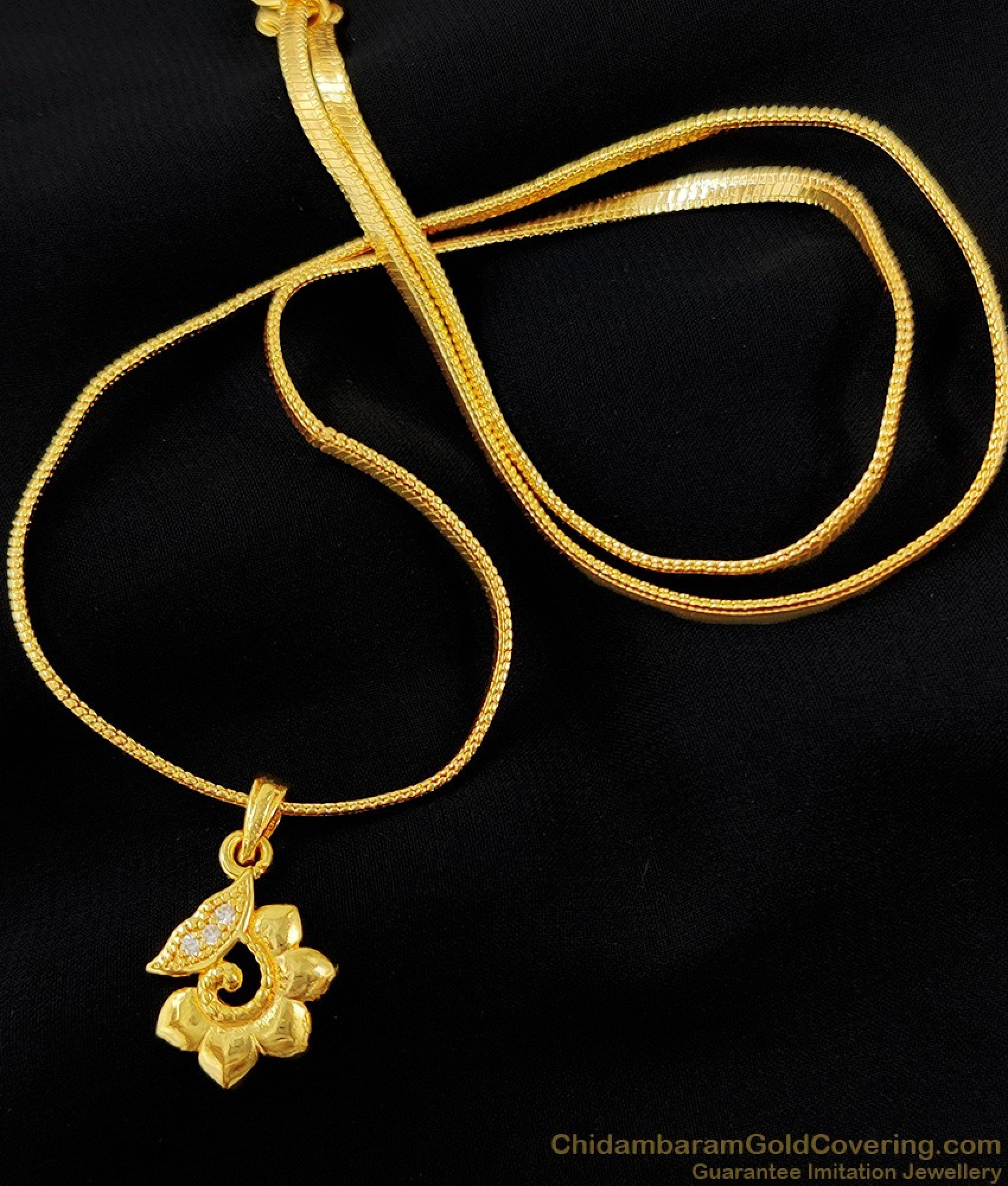 Jewels for College |Gold Tone White Pendant for Girls