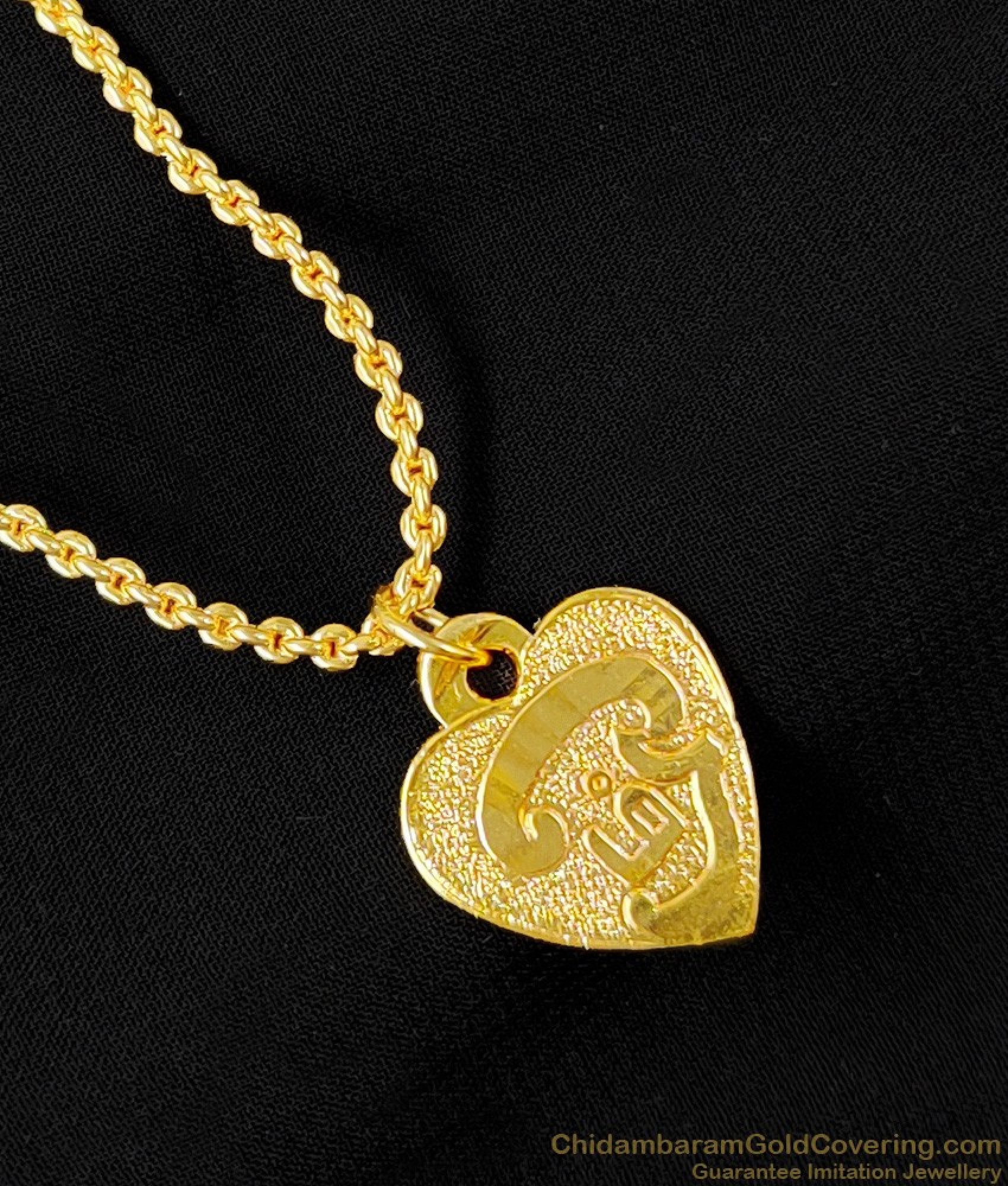 24kt Gold Plated Tamil OM Dollar for Girls and Boys