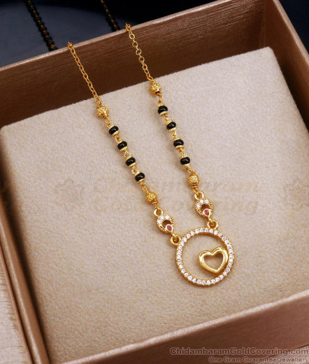 Indian Bollywood Traditional Mangalsutra Black Beads Thali Chain Set THAL35