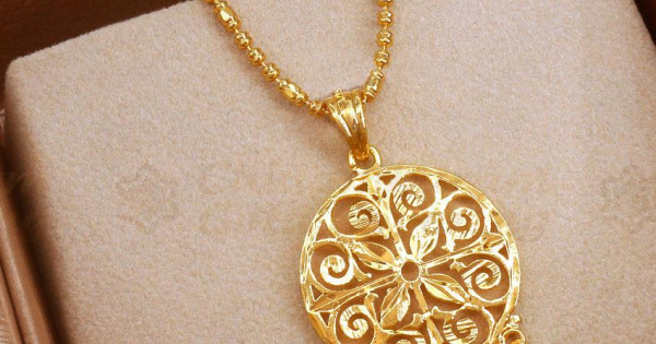 Stylish 1 Gram Gold Dollar Short Chain Designs SMDR2175