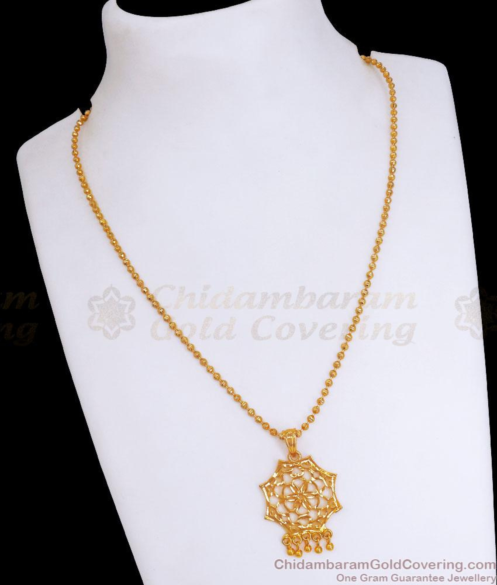 Latest Gold Pendant Chain Hexagon Designs SMDR2176