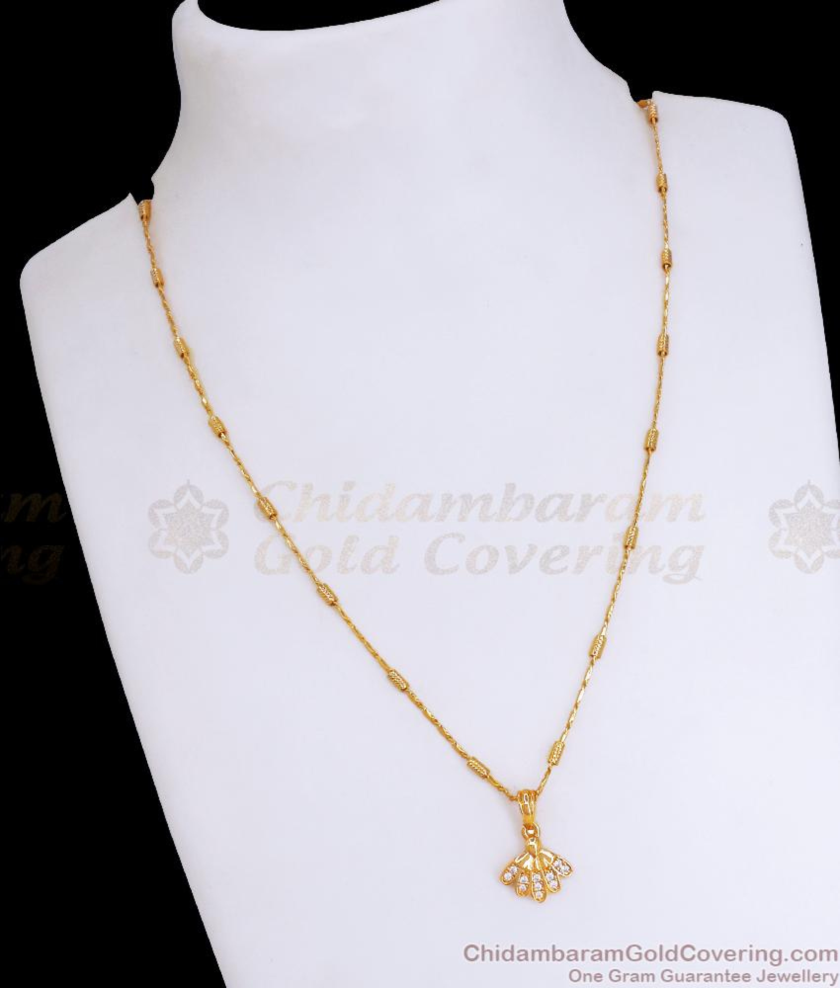 New Gold Plated Shell Pendant Chain Designs Regular Use SMDR2179