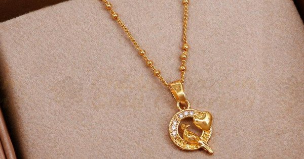 Cute Bird Pendant Gold Chain Light Weight Guaranteed Jewelry SMDR2309