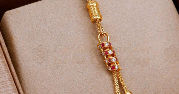 Spiral Design Gold Plated Pendant Chain Collections For Girls SMDR2479