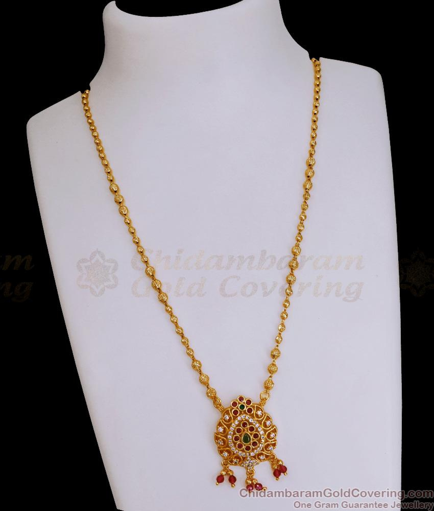 Bollywood Fashion 1 Gram Gold Short Mangalsutra Chain SMDR2638