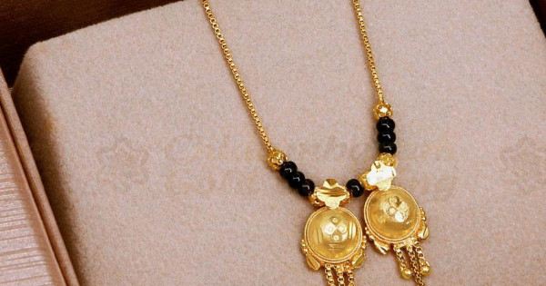 New Arrival Karimani Pottu Thali Design With Price Online SMDR2643