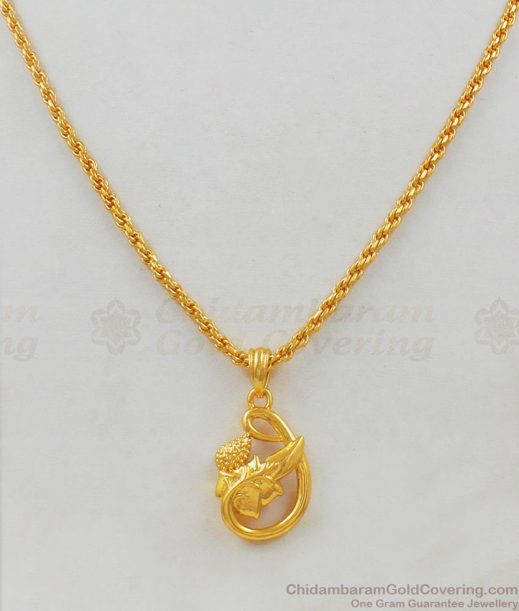 Real Gold Leaf Model Small Pendant Chain Jewelry Daily Use Collection ...