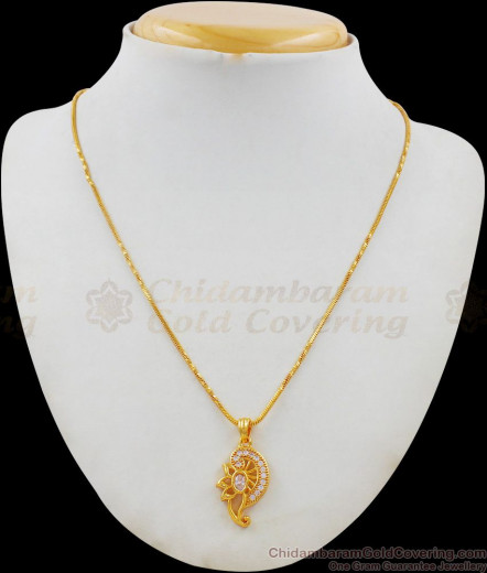 Tamil Om Murugan Traditional Gold Plated Short Chain Collection Online ...