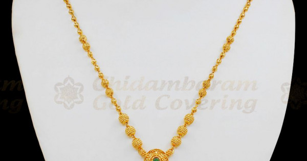 Buy Online Stunning Short Chain With Pendant Gold Plated Short Chain ...