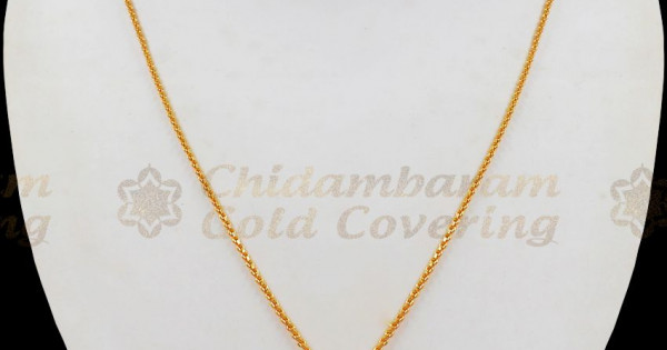 New Flower Design Single White Stone Pendant Gold Short Chain SMDR685