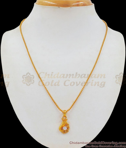 Pavala Malai One Gram Gold Short Chain For Daily Use CHNS1021