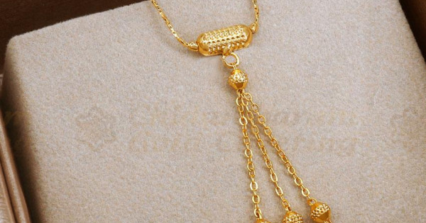18 Inch Thin Gold Imitation Pendant Plain Designer Chain SMDR713