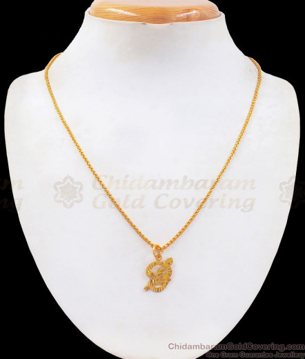 Latest One Gram Gold Murugan Om Dollar Chain SMDR725