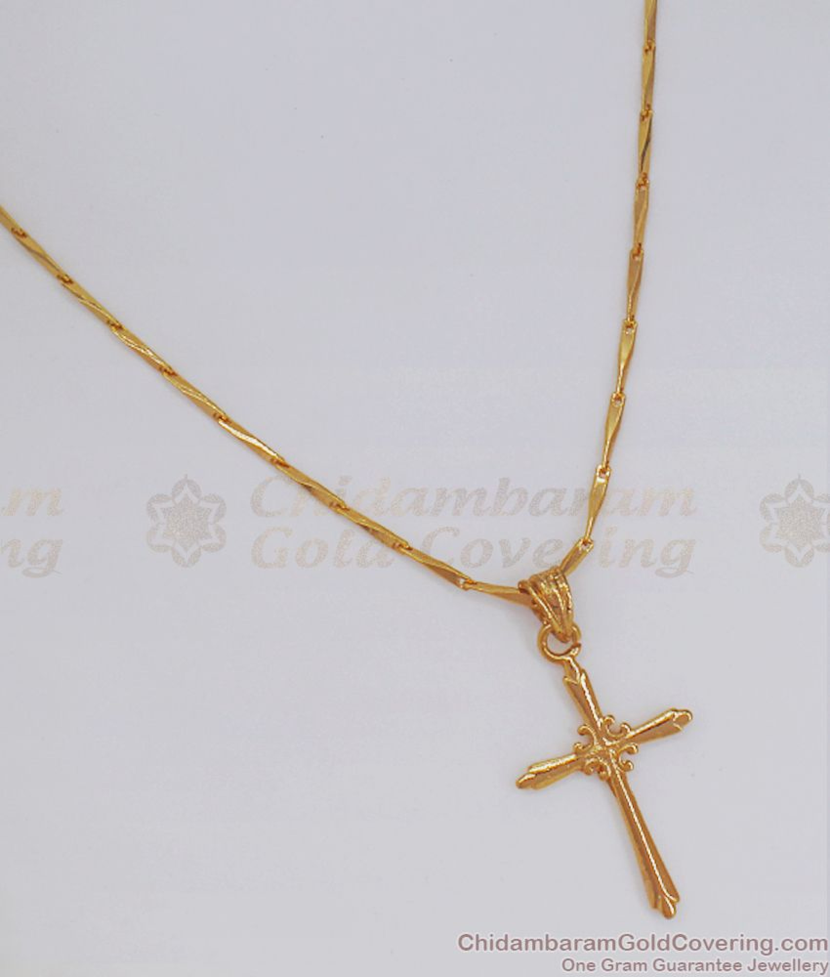 Buy Online Gold Christian Locket Chain Shop Online SMDR806