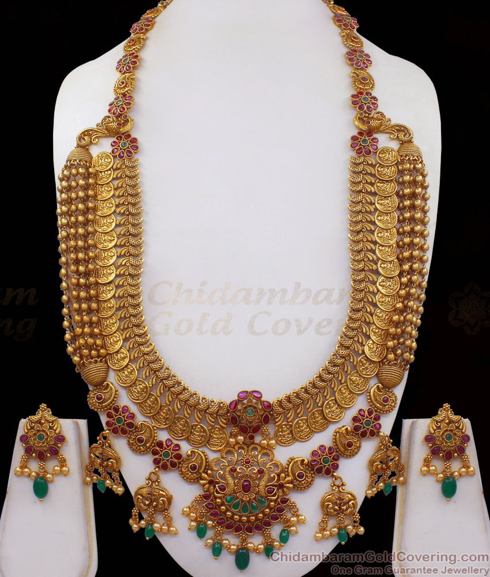 ANTQ1030 - Premium Antique Haram Vintage Look South Indian Double Layer ...